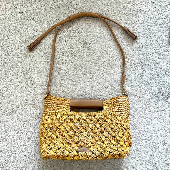 Bags | Raffia Crossbody Bag | Poshmark